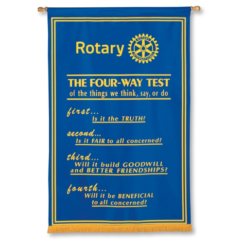Rotary 4-Way Test Banners - RUSSELL-HAMPTON CO. - Rotary Club Supplies ...