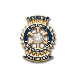 Rotary Gold Filled Club President Lapel Pin - Rotary Club Supplies ...