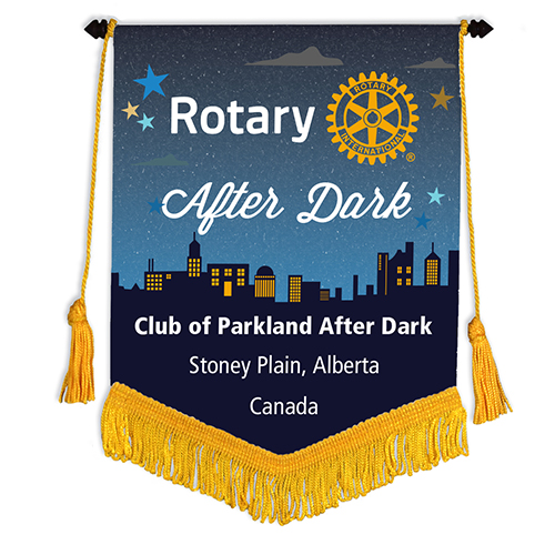 Rotary Nighttime Scene Masterbrand Banner 7" x 10" - Rotary Club ...