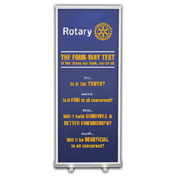 Rotary Retractable Banner - Rotary Club Supplies - Russell Hampton Company