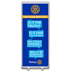 Rotary Retractable Banner - Rotary Club Supplies - Russell Hampton Company
