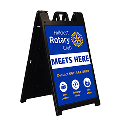 Rotary A-Frame Stand - Rotary Club Supplies - Russell Hampton Company