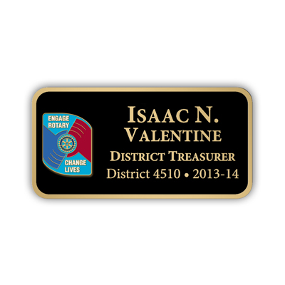Rotary Theme Name Badge - Rotary Club Supplies - Russell Hampton Company