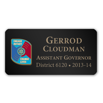 Rotary Theme Name Badge - Rotary Club Supplies - Russell Hampton Company