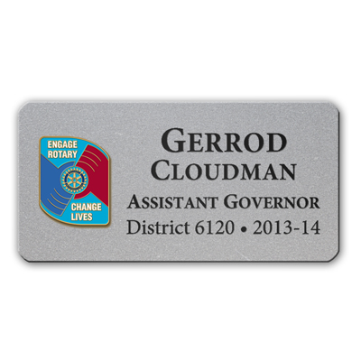 Rotary Theme Name Badge - Rotary Club Supplies - Russell Hampton Company
