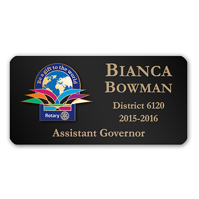 Rotary Theme Name Badge - Rotary Club Supplies - Russell Hampton Company