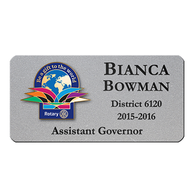 Rotary Theme Name Badge - Rotary Club Supplies - Russell Hampton Company