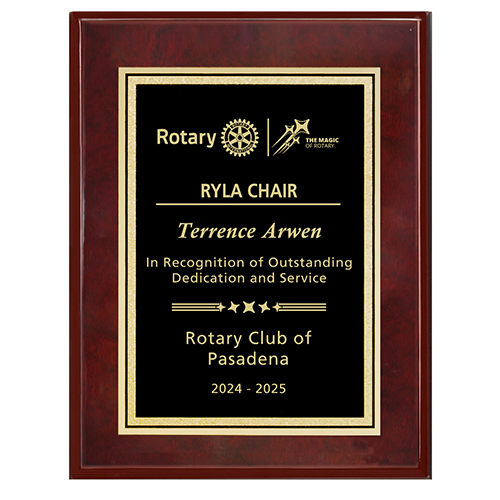 Rotary Plaque - Rotary Club Supplies - Russell Hampton Company