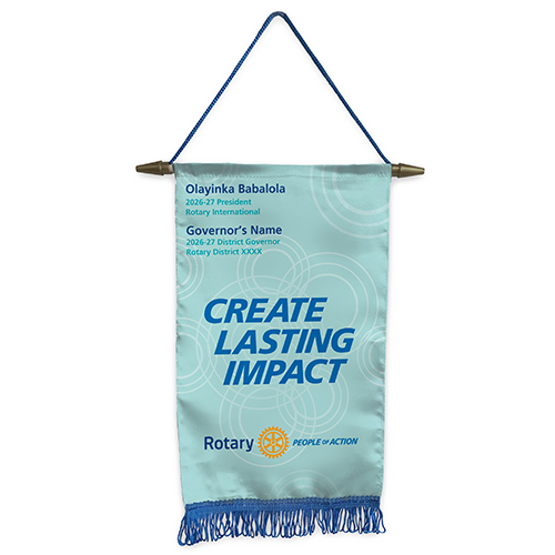 Rotary Message Trading Banner - Rotary Club Supplies - Russell Hampton ...