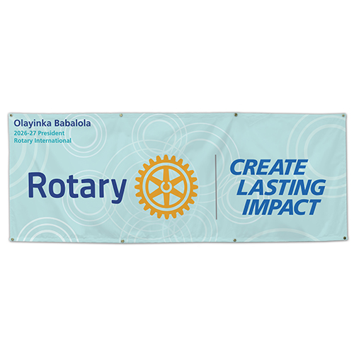 Rotary 2026-27 Message Vinyl Outdoor Banner - Rotary Club Supplies ...